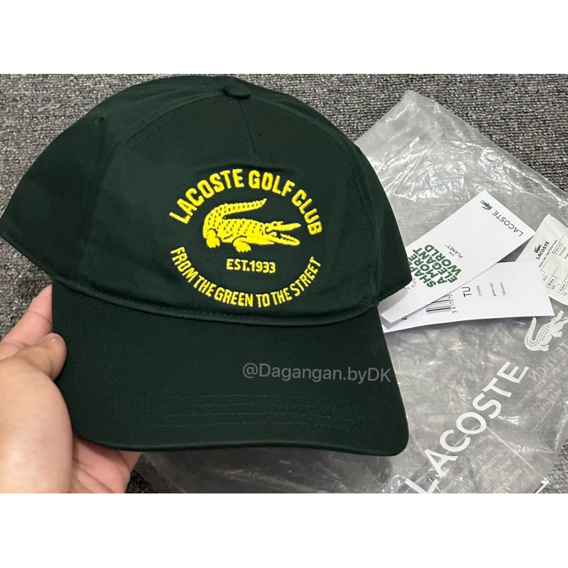 Lacoste Cap Golf Club Edition Original 100% Green | Shopee Malaysia