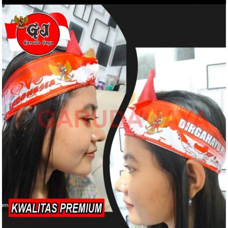 MERAH PUTIH Red And White Headband Welcomes The Independence Day Of The ...