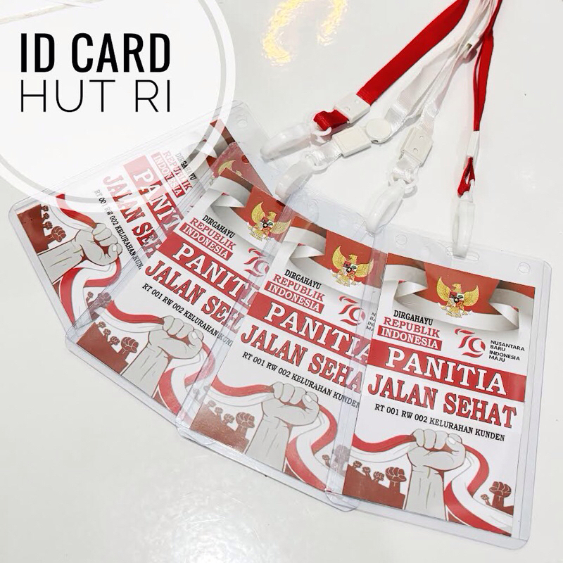 Name Tag Independence Committee Of Idul Adha Qurban Custom Id Card Id ...