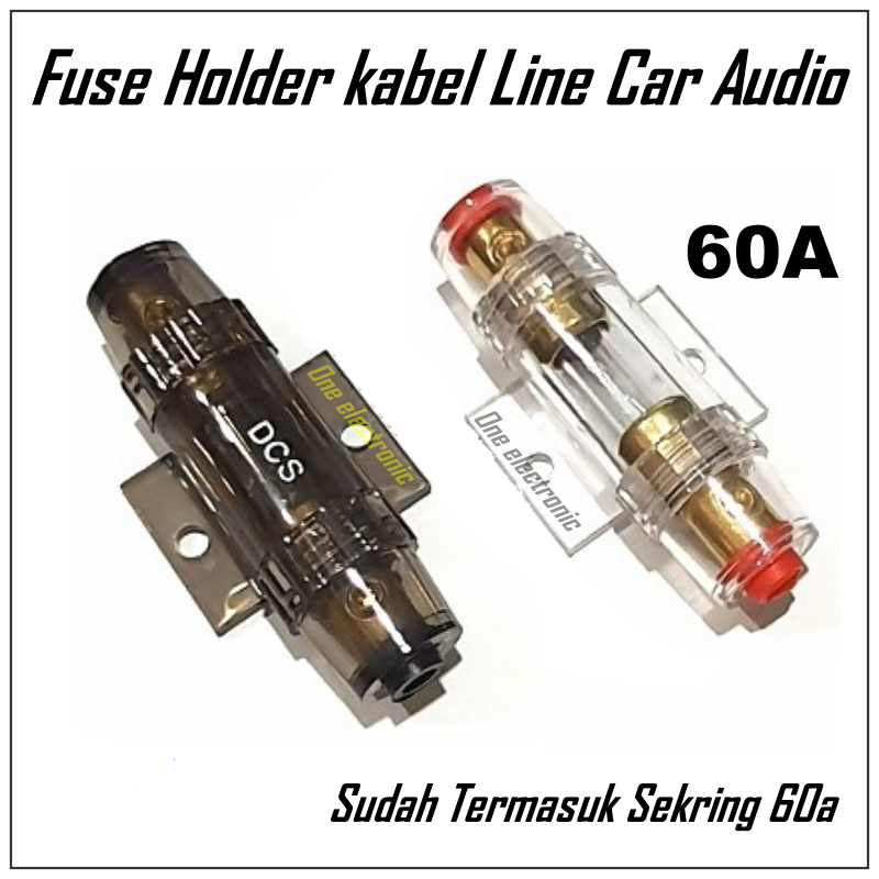 Fuse Block 60A Car Audio Amplifier Includes Fuse Holder For Fuse Cable ...