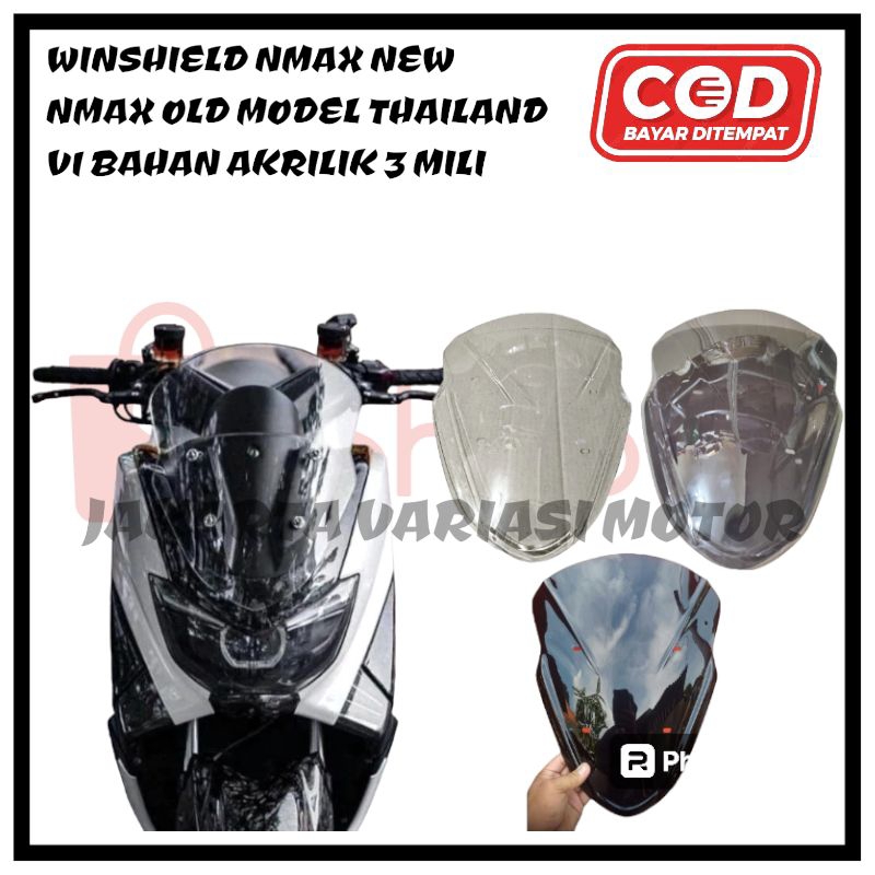 Yamaha nmax old nmax new windshield Visor, Thai model V1, 3 millimeter ...