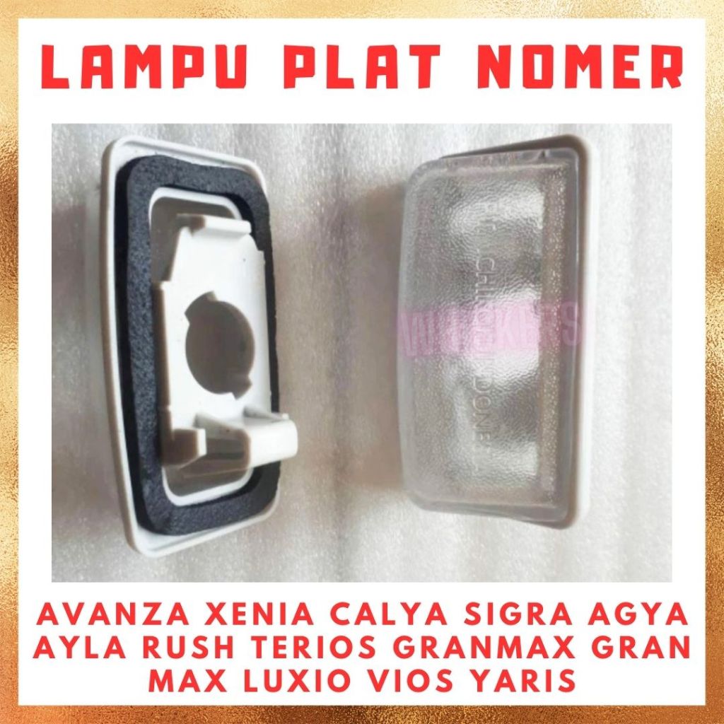 Toyota Universal Number Plate Light Avanza Xenia Calya Sigra Agya Ayla ...