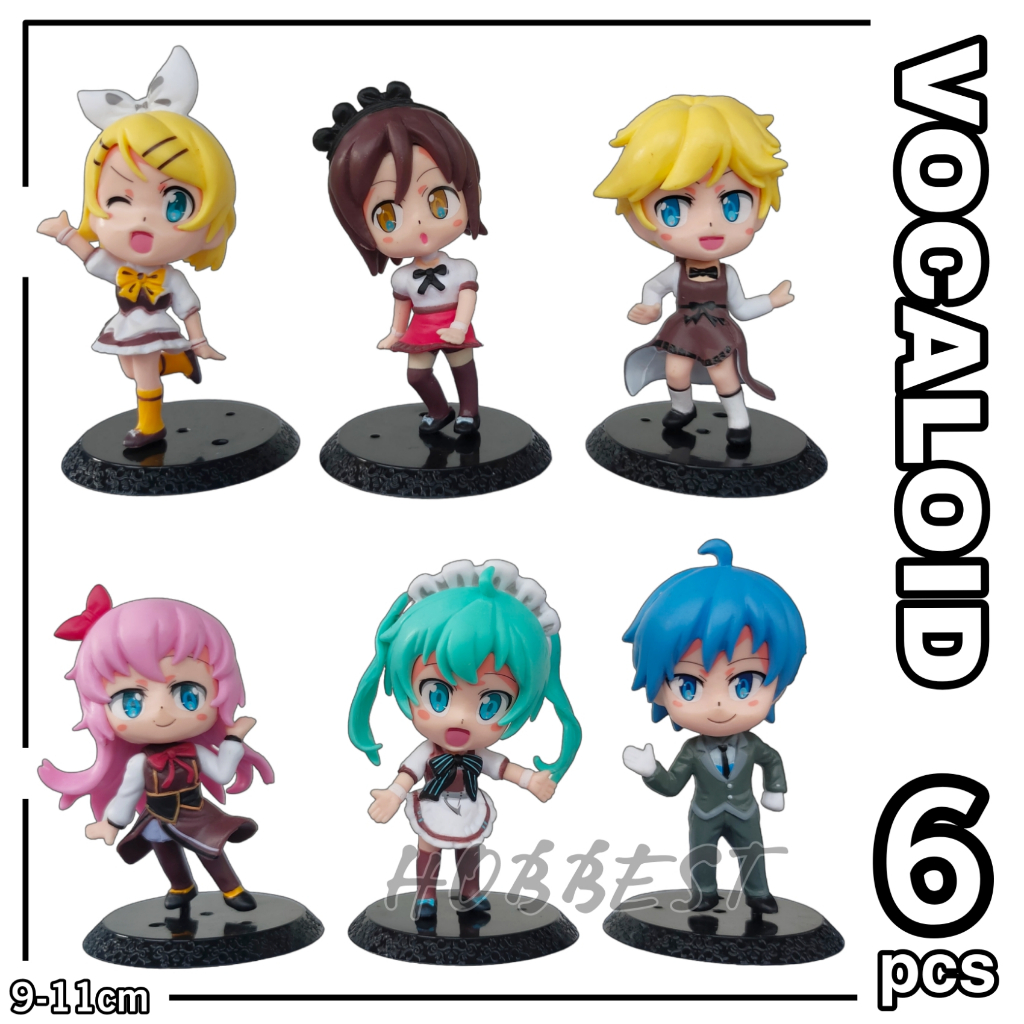 Vocaloid HATSUNE MIKU x FRIENDS Action Figure set - Len Rin Nagisa ...
