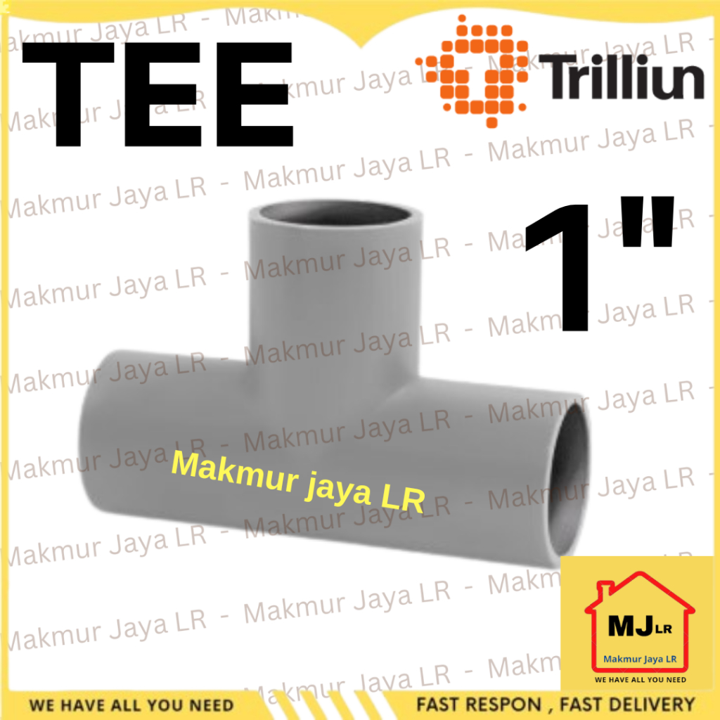 Tee 1" 1 inch PVC TRILLION PVC T Pipe connection PVC Pipe Tee PVC ...