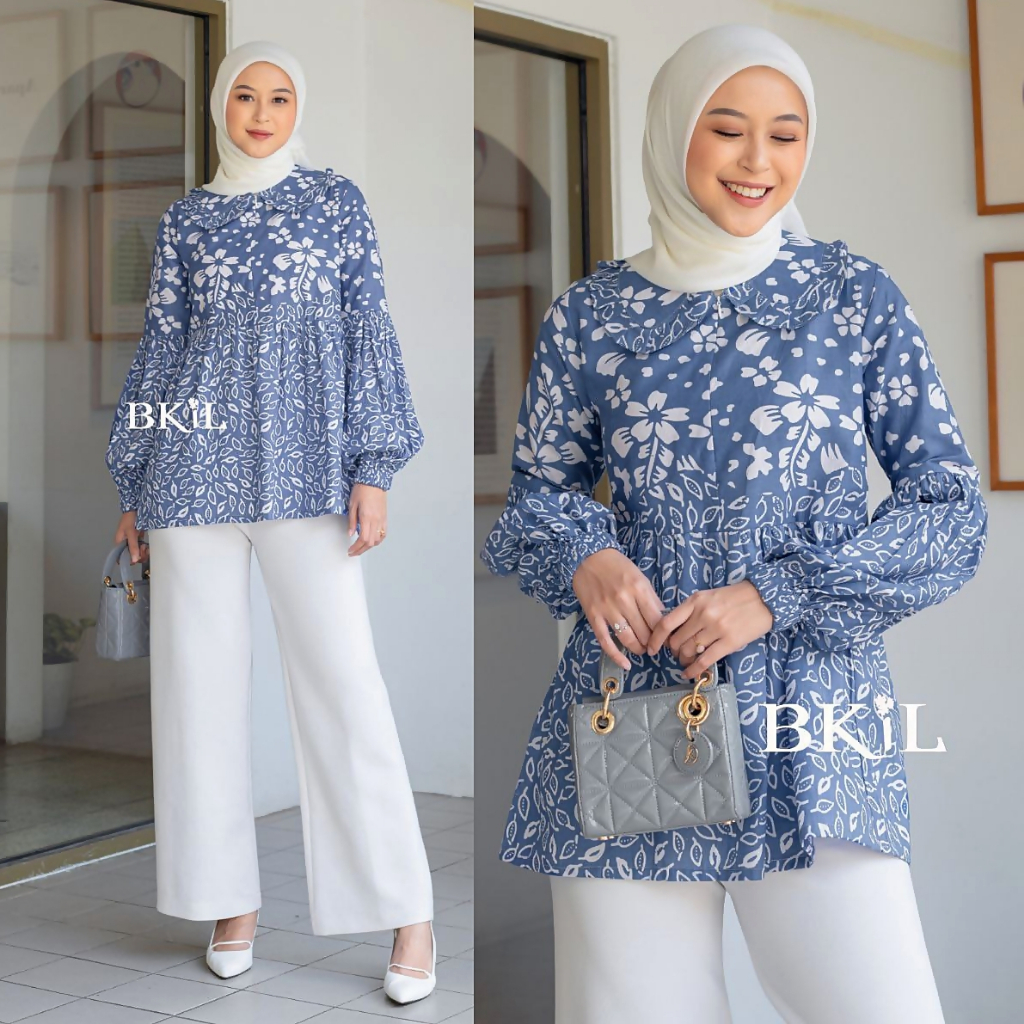 Alina Batik Modern Women's Batik Shirts Women's Work Batik Tops Blouse ...