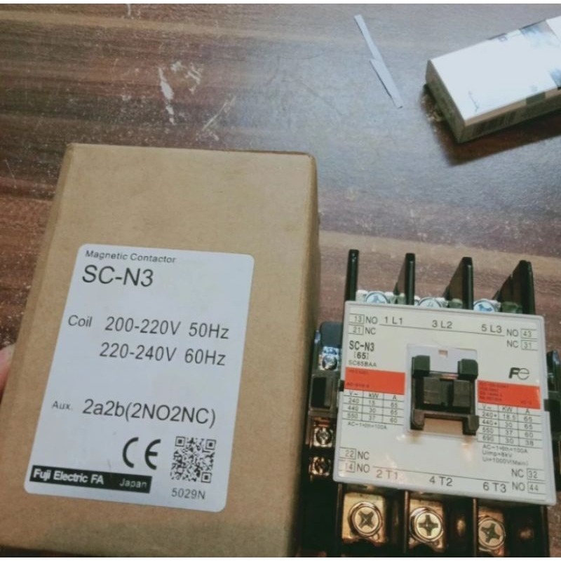 MAGNETIC CONTACTOR FUJI SC-N3 220V ORIGINAL JAPAN | Shopee Malaysia