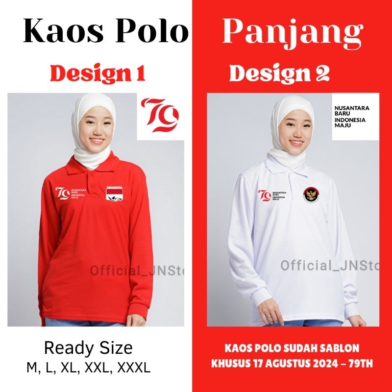 MERAH PUTIH Polo Shirt Logo August 17th 2024 | Red And White Collar ...