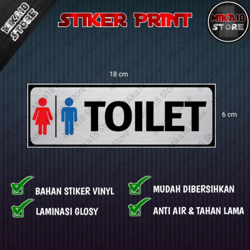 Sign IN TOILET STICKERS | Shopee Malaysia