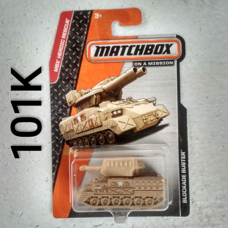 Matchbox On a Mission Heroic Rescue Blockade Buster Tank | Shopee Malaysia