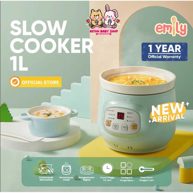 Emily Slow Cooker 1l ESC-38007/Emily Slowcooker/Electric Cookware ...