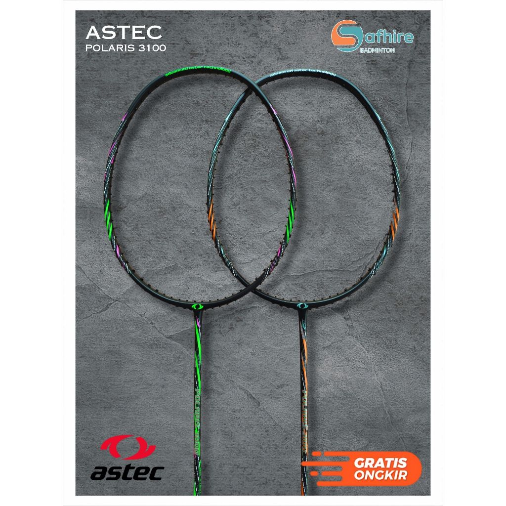 Original Astec Polaris 3100 Badminton Racket | Shopee Malaysia