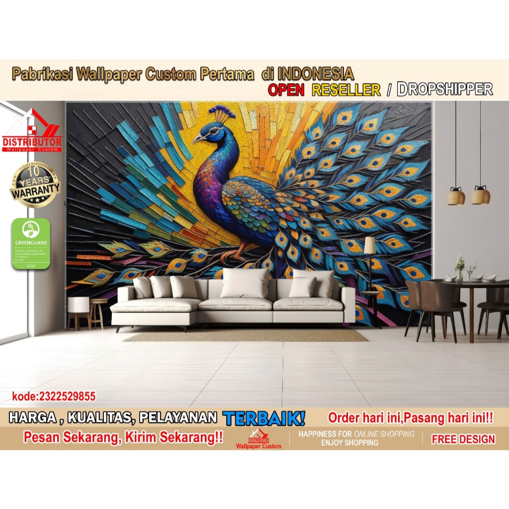 Brand Bird Theme Custom Wallpaper | Custom Wall Wallpaper | Room ...