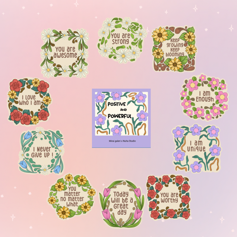 Self Love Quote by miraigaleri [11 PCS] | Aesthetic Sticker Aesthetic ...