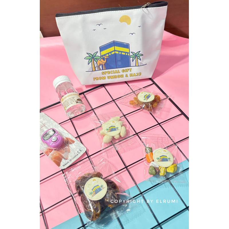 Package By Haji Souvenir Pouch Hajj Hampers Baitullah Gift Date Wallet ...