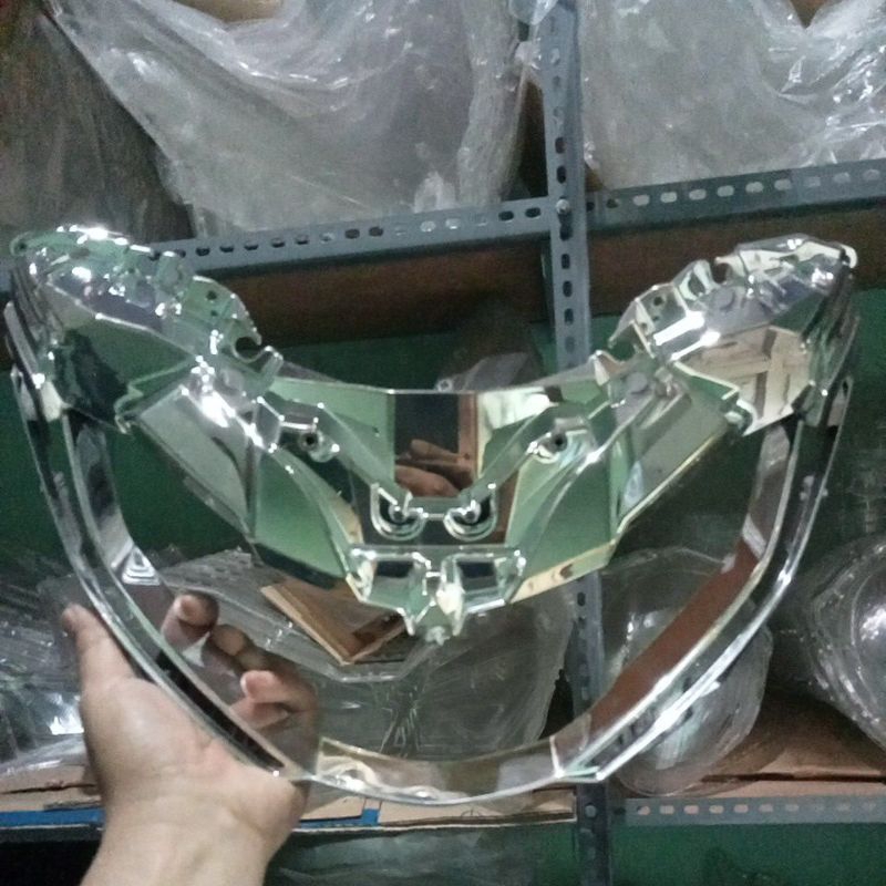 Original pcx 150 mustache garnish eyebrow frame headlamp reflector ...