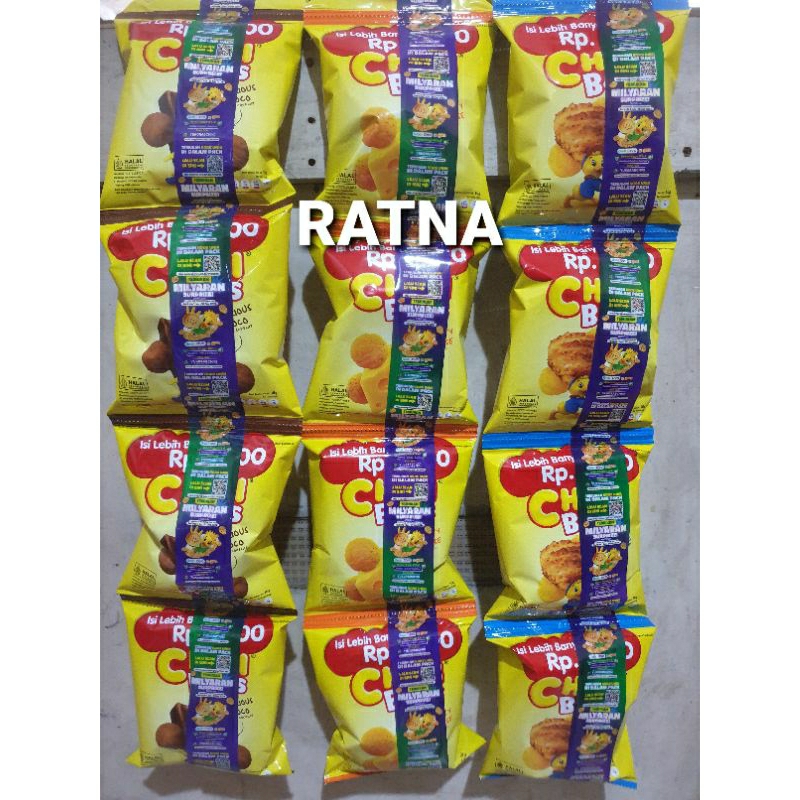 Chiki BALLS Chicken/Cheese/Chocolate Flavor 16gram (1 Pack contains 10 ...