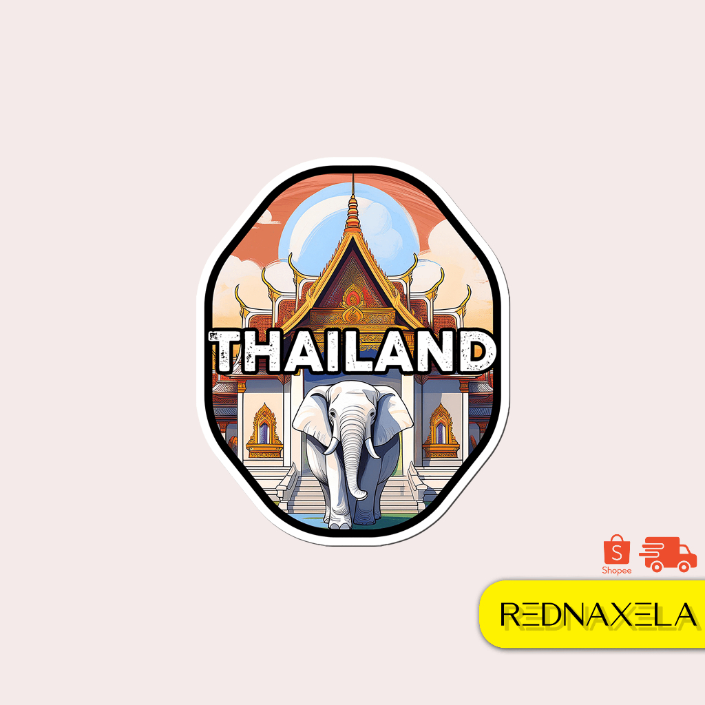 Thailand Country Vinyl Sticker 1 Sticker Outdoor Travel Sticker ...