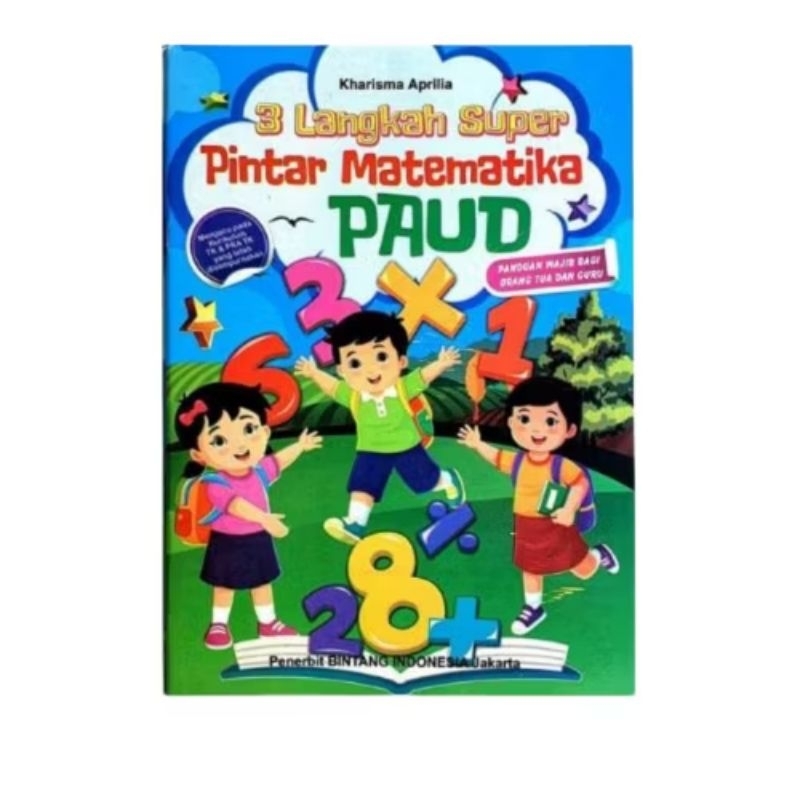 Super Smart Math 3-step Book/Kindergarten/PAUD Children's Learning Book ...