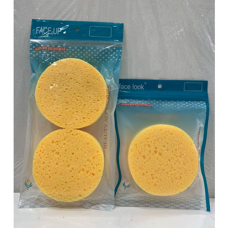 Face Look - Cleansing Sponge/Round Face Washing Sponge | Shopee Malaysia