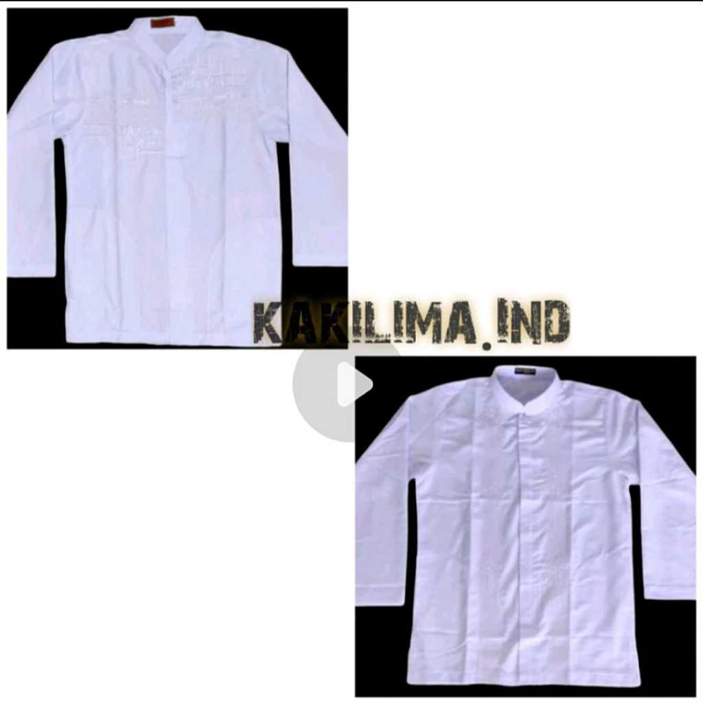 PUTIH Koko Shirt for Responsible Children, Thick White, Long Sleeves ...