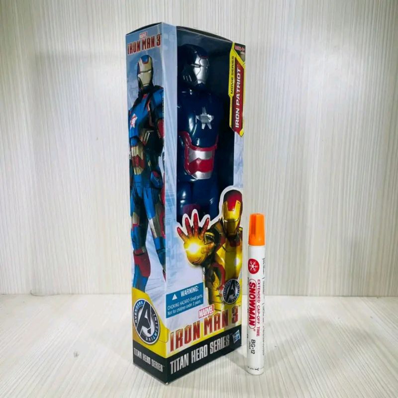 Action figure titan heroes iron patriot by hasbro 12 inch Height marvel ...
