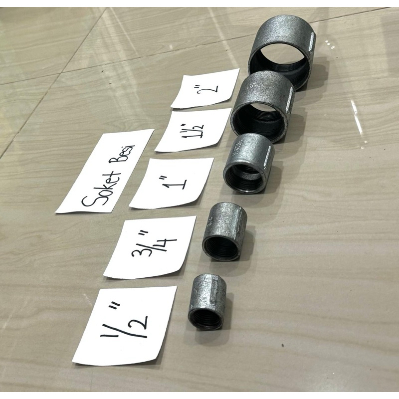 (PRICE 1 piece) 2" inch galvanized iron socket, 2" inch iron socket ...