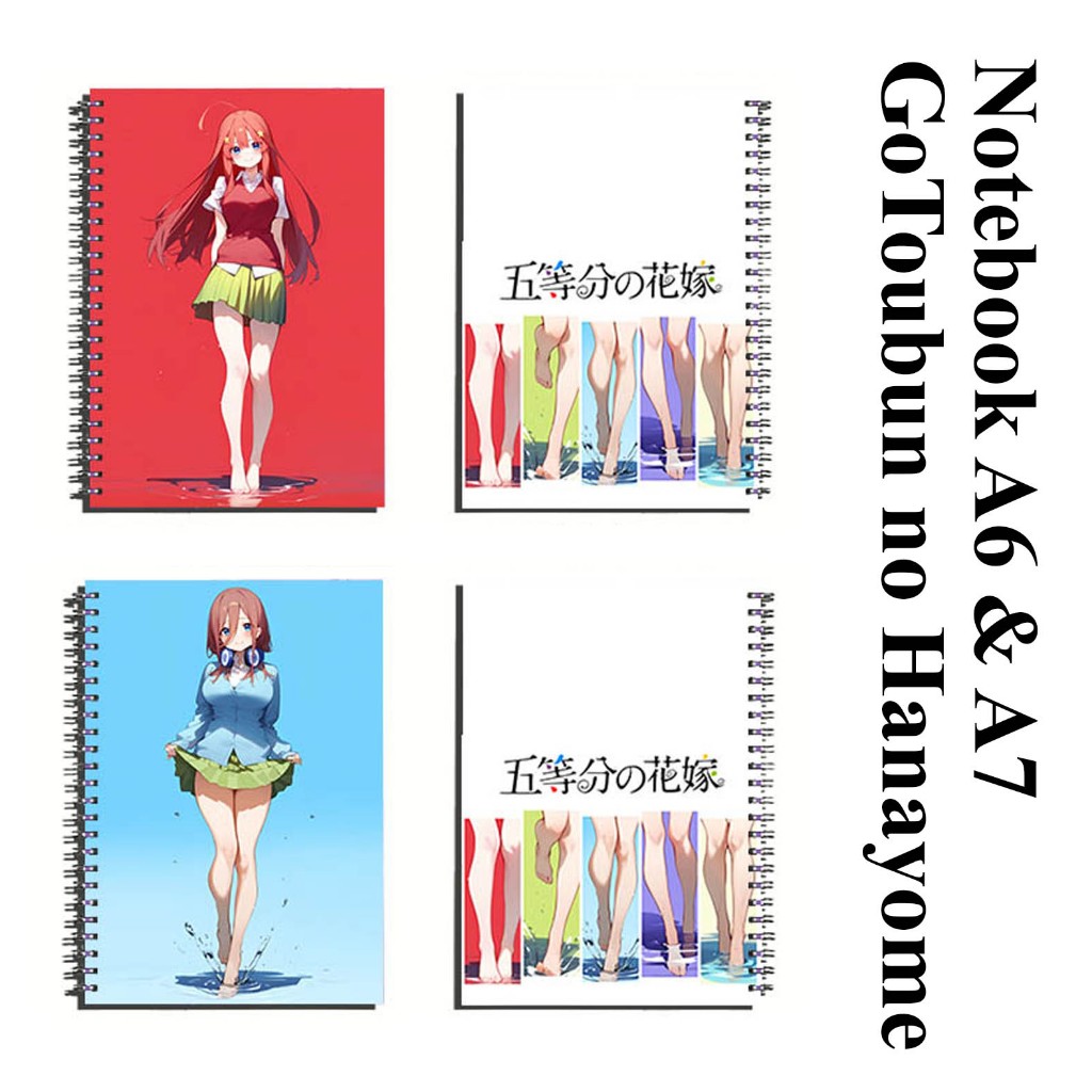 Note book/note book/anime go toubun hanayome full body full Color ...