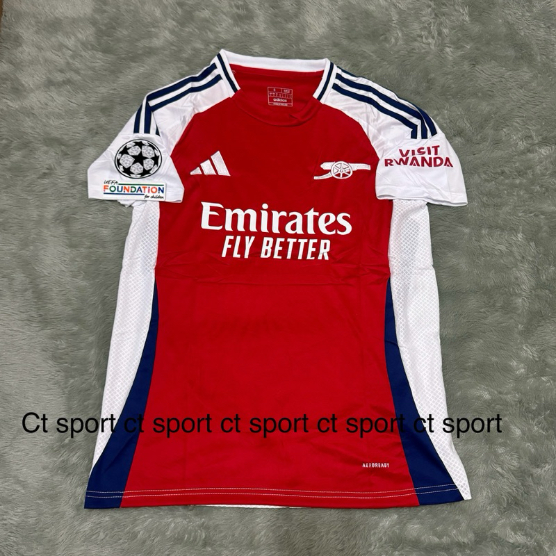 (full Patch champion) arsenal home jersey 2024-2025 champion full patch ...