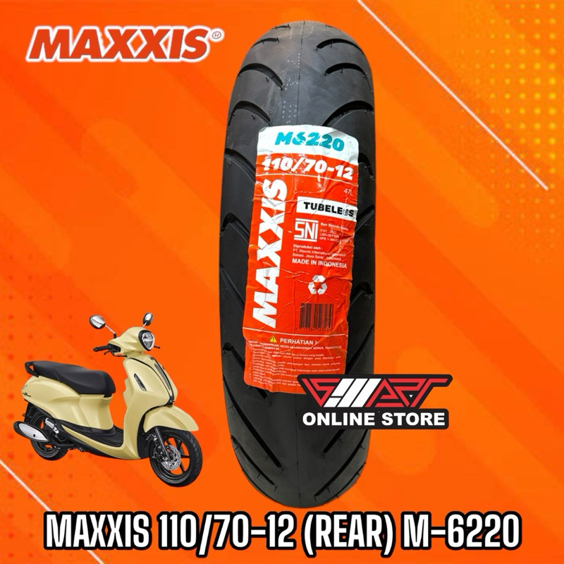 Maxxis Tire 110/70-12 M6220 REAR YAMAHA GRAND FILANO | Shopee Malaysia
