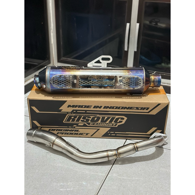 Standard RACING Exhaust RISOVIC ALA SHIJIRO VARIO AEROX NMAX MIO BEAT ...