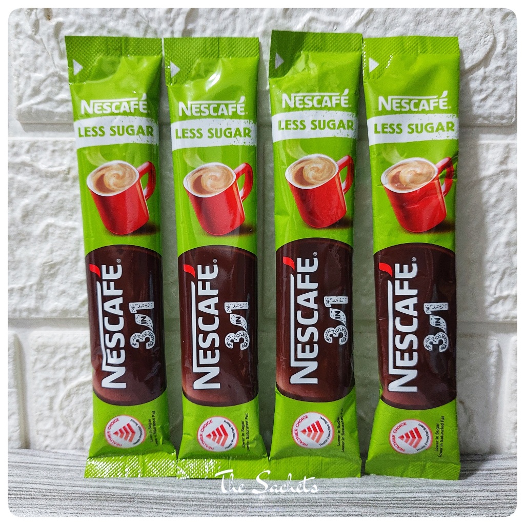 Nescafe 3in1 Less Sugar Coffee Sachet | Shopee Malaysia