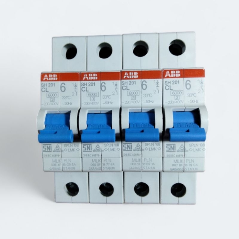 Mcb ABB 6A S PLN MODIF Neat Rivets Orsinil Breaker Electrical Circuit ...