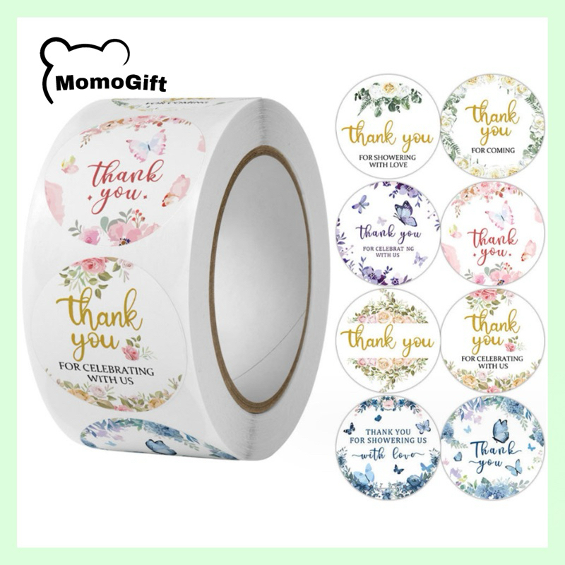 Thank You Label Stickers / Roll Stickers 500 Pcs Size 2.5 CM Round ...