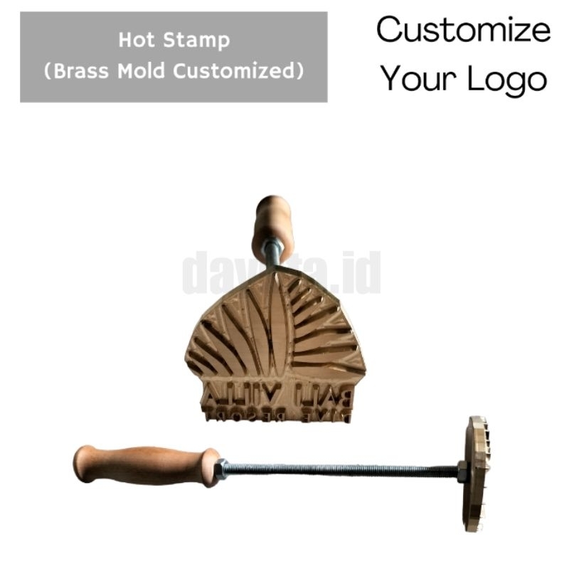 KAYU Custom Hot Stamp | Stamp Embossed Coconut Wood Cake Etc | Shopee ...