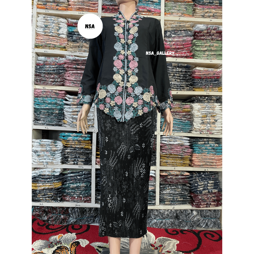 KATUN Premium Micro Cotton Long Sleeve Floral Motif Embroidered Encim ...