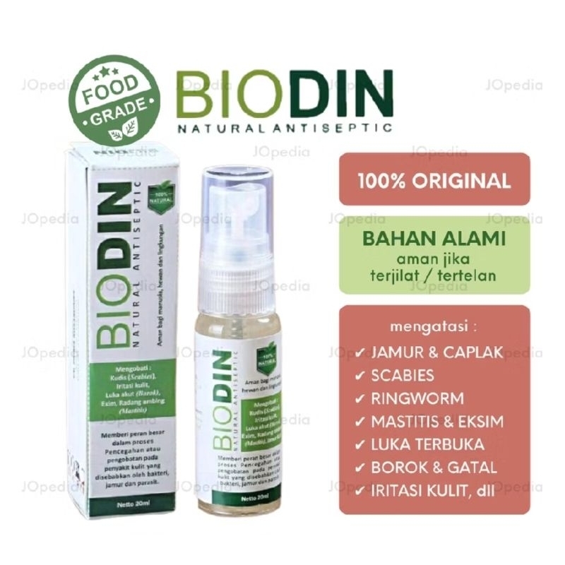 Biodin SPRAY Fungus Medicine Scabies Demodex Wound Cat Dog Rabbit ...