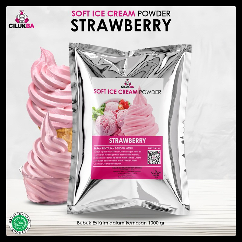 Strawberry Soft Ice Cream Powder 1 kg | Shopee Malaysia