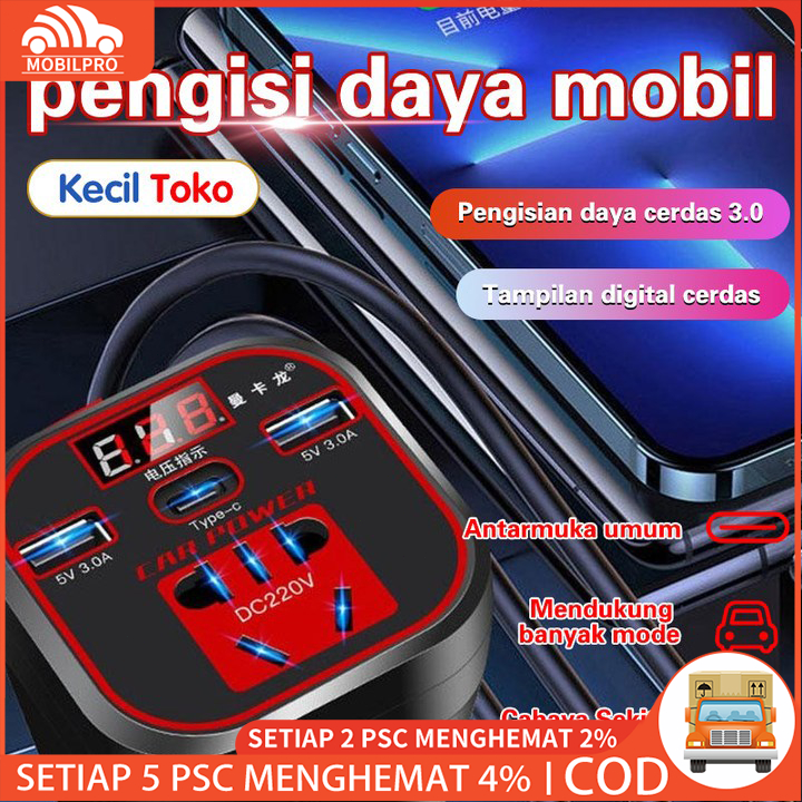 Car Power Inverter 200W 12V/24V Inverter Charger 220V Car Charger 2usb Por Plug Cas Charger Car ...