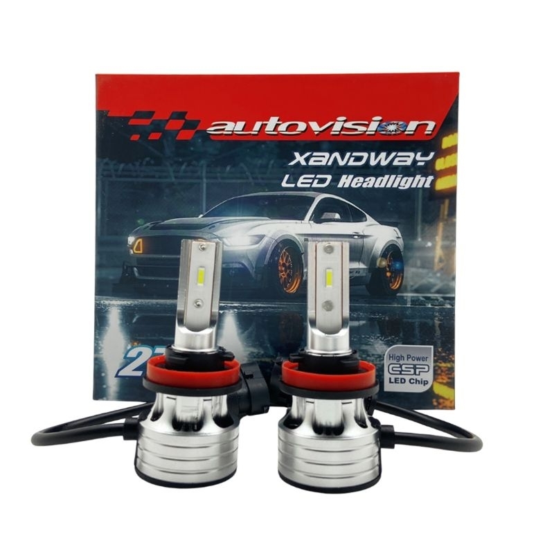 HIJAU CAHAYA Autovision Xand H11 27 Watt Citrus LED Light Car H11 LED ...