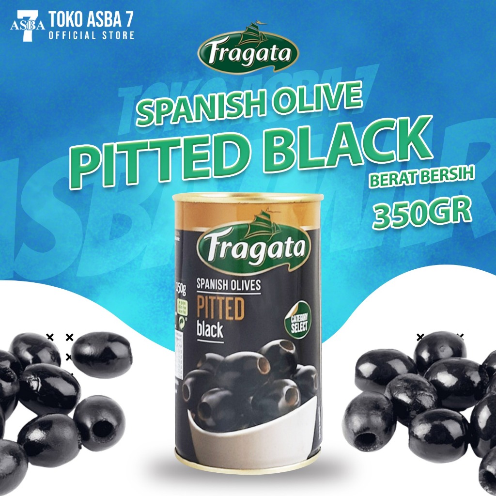 Fragata SPANISH OLIVES PITTED BLACK 350GR | Shopee Malaysia