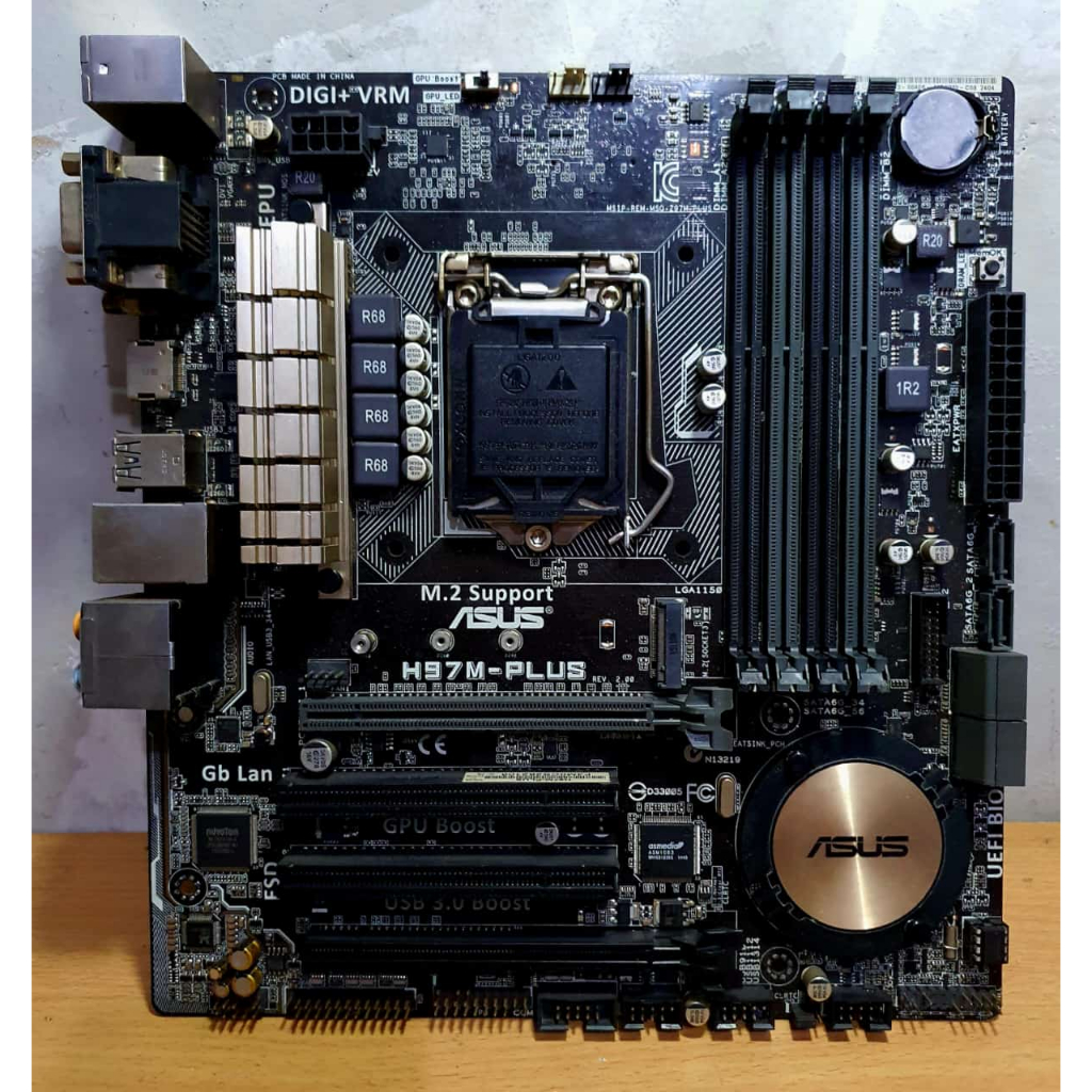 Motherboard mainboard ASUS H97M-PLUS LGA 1150 Gaming | Shopee Malaysia