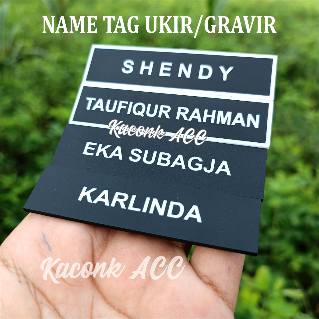 EVERYDAY Name Tag Engraved Nameplate Engraved Engraved DOFF Laser ...