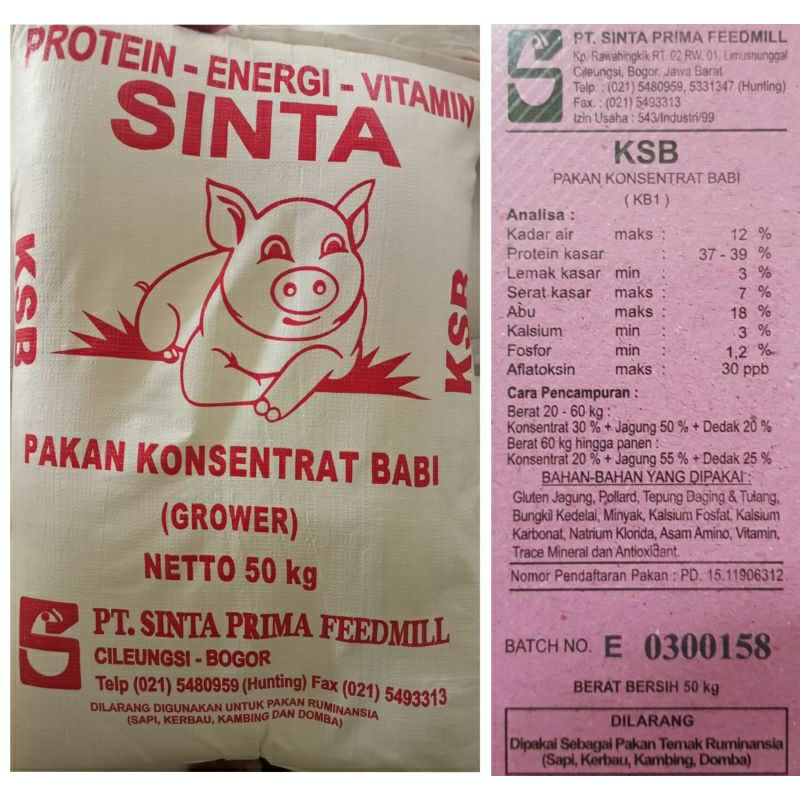 Sienta Pig Flour Concentrate Animal Feed 1 Kg Repack | Shopee Malaysia