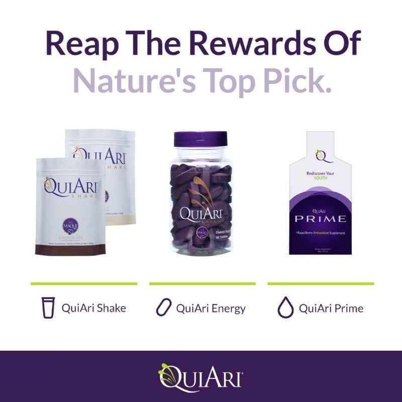 Original QuiAri Package QuiAri Prime QuiAri Energy QuiAri Shake ...