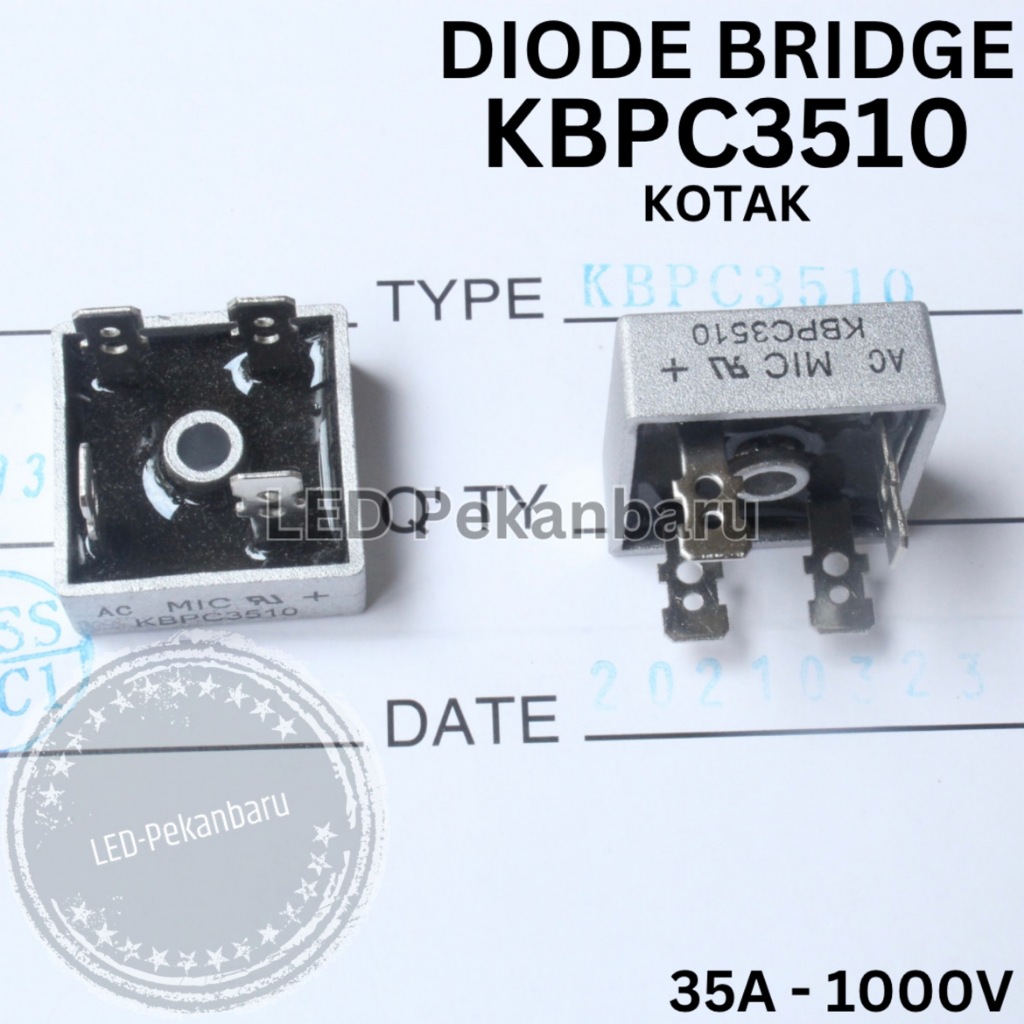 Bridge Diode KBPC3510 KBPC 3510 35A 1000V KIPROK KUPROK Box | Shopee ...