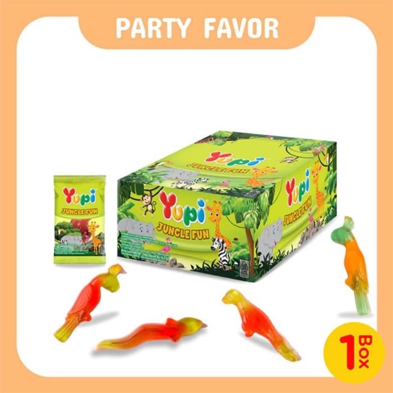 Yupi Jungle fun, gummy with an form resembles forest animals | Shopee Malaysia