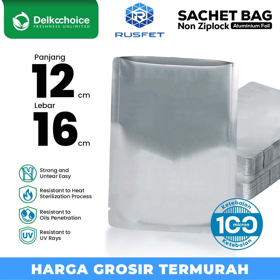 Plastic Sachet/Sachet Bag PURE ALUMUNIUM Foil 12x16 | Shopee Malaysia