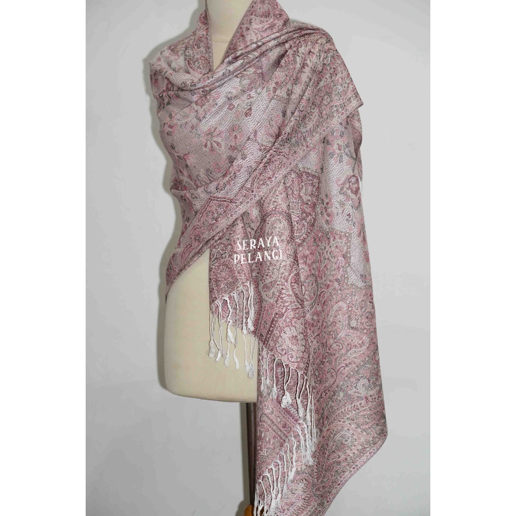 Pashmina Conch Motif 45 Shawl Scarf Soft Pashmina Shawl Souvenir ...
