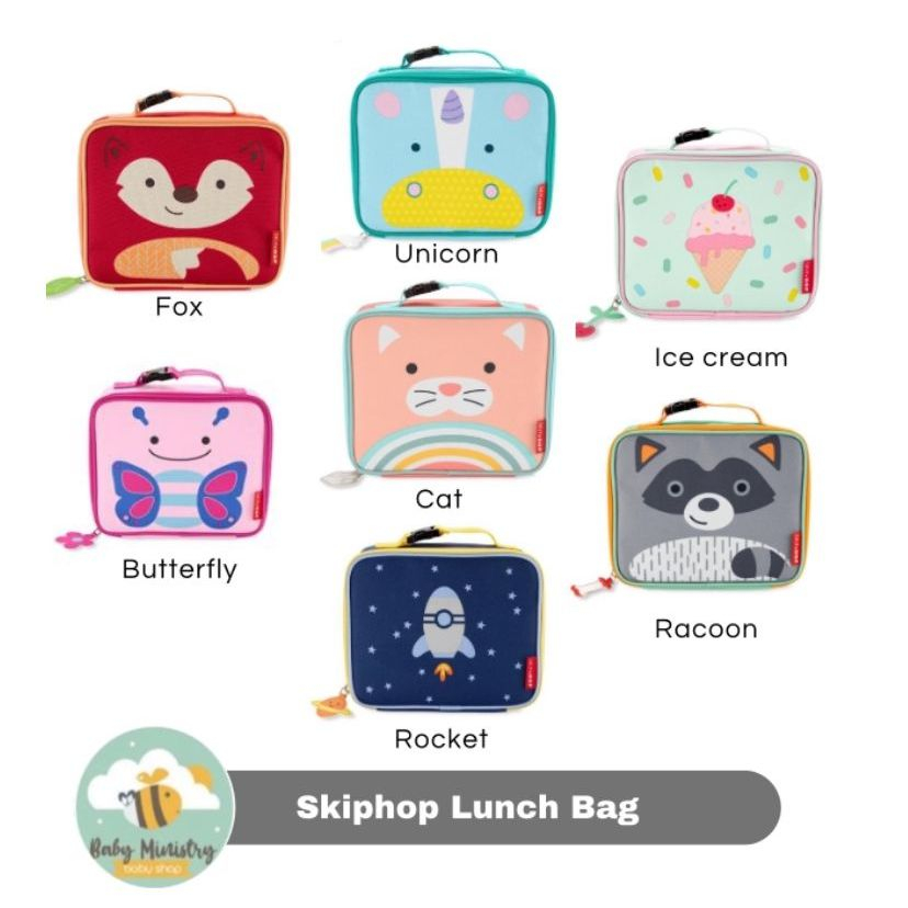 SKIPHOP ZOO LUNCH BAG original skiphop lunch bag CHILDREN'S LUNCH BAG ...