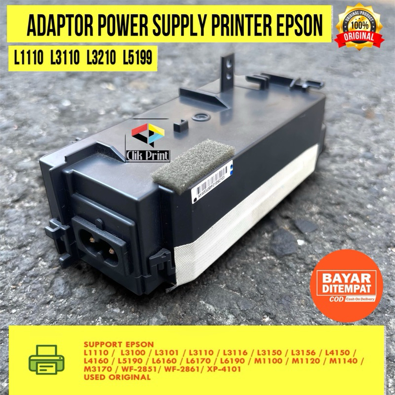 Epson Printer Power Supply Adapter L1110, L1210, L1250, L3100, L3101 ...